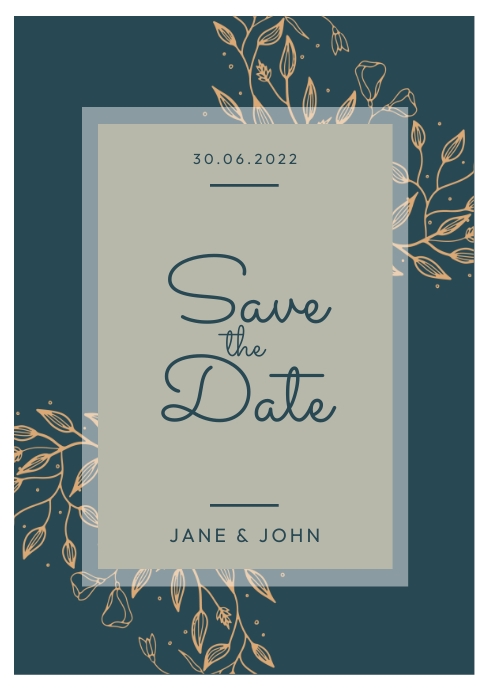Save The Date Flyer Template | PosterMyWall