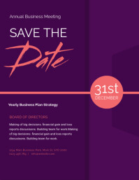 Save the date business meeting flyer template | PosterMyWall
