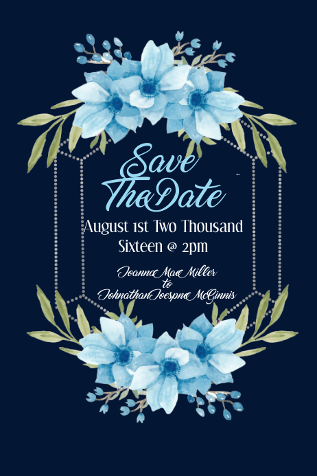Save The Date Template | PosterMyWall