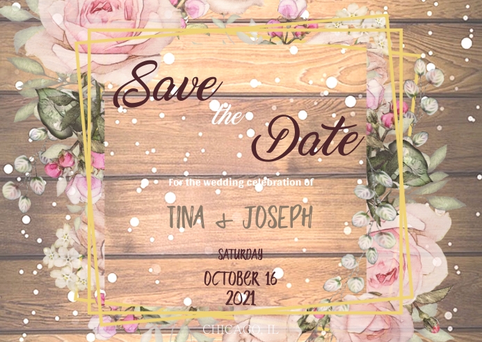 Save the Date Insta Template | PosterMyWall