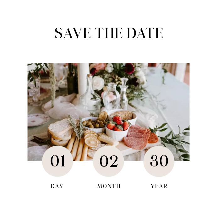 Plantilla de Save The Date Instagram Post | PosterMyWall