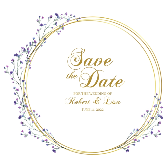 Salinan Save the date instagram post invite | PosterMyWall