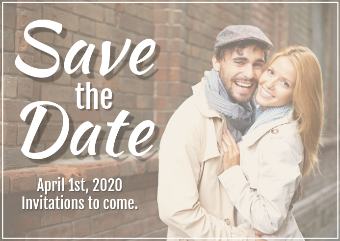 Save the Date Postcard Template | PosterMyWall