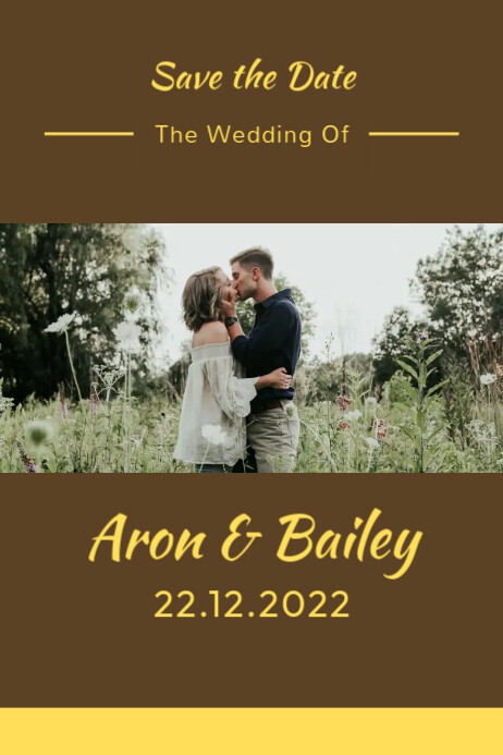 Save The Date Poster Template | PosterMyWall