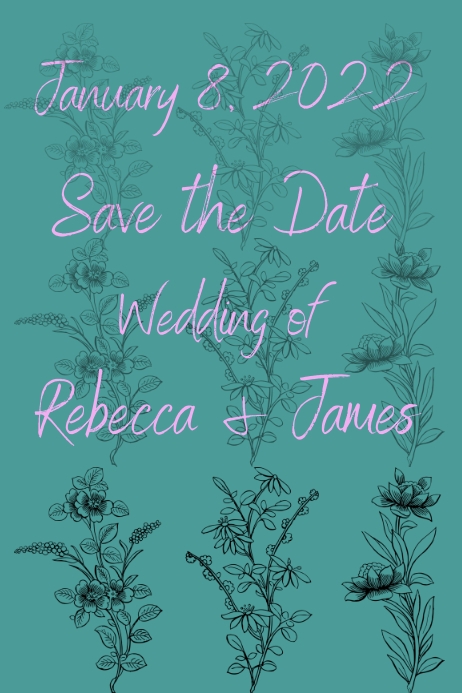 save the date poster template | PosterMyWall