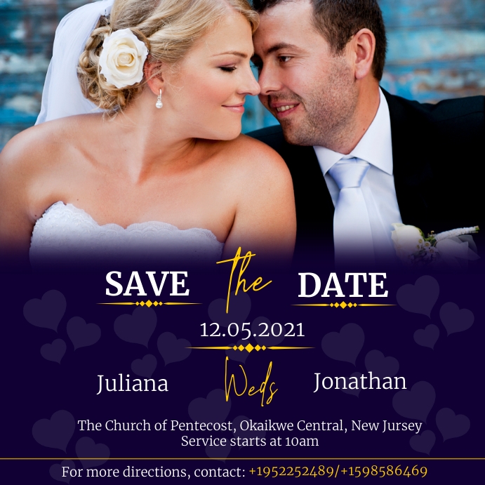 Save The Date Poster Template | PosterMyWall
