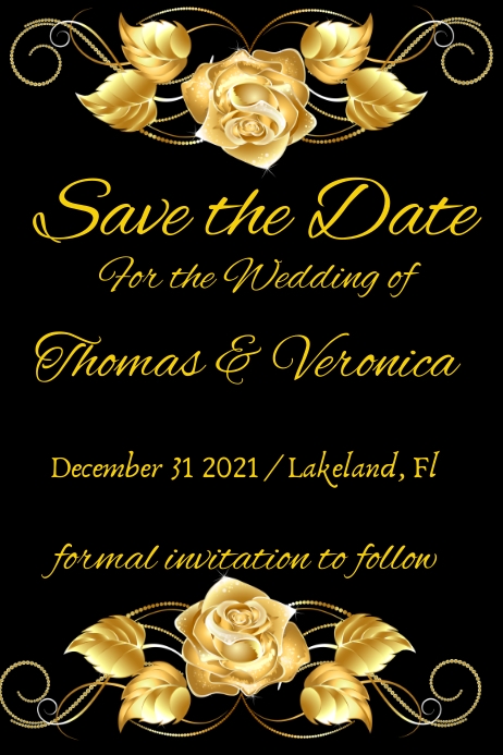 save the date poster template | PosterMyWall