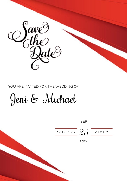 Save the date template abstract design | PosterMyWall