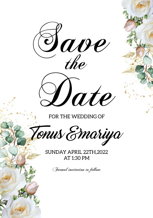 Simpan Brosur Template tanggal | PosterMyWall