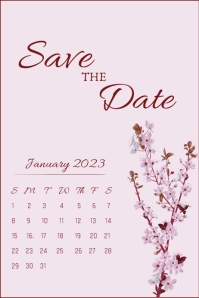 save the date poster Template | PosterMyWall