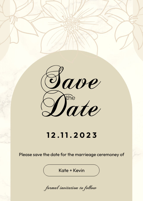 save the date wedding flyer Template | PosterMyWall