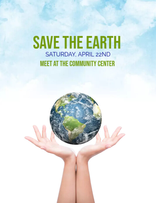 Save The Earth Template | PosterMyWall