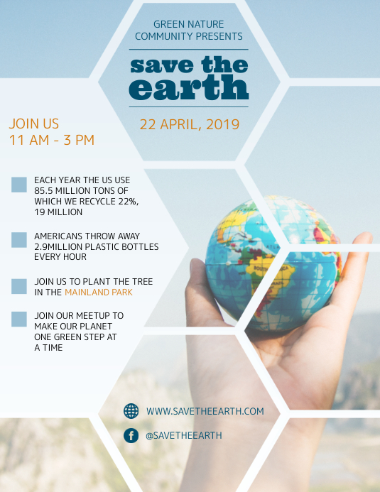 Copy of Save the Earth | PosterMyWall