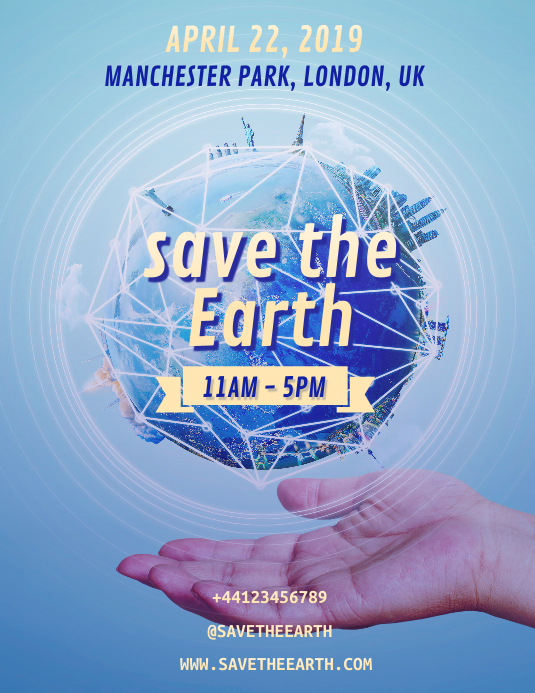 Save the Earth Template | PosterMyWall