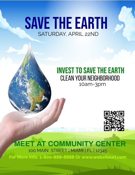 Save the earth Template | PosterMyWall