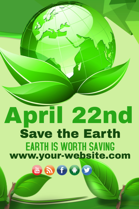 Save the earth Template | PosterMyWall