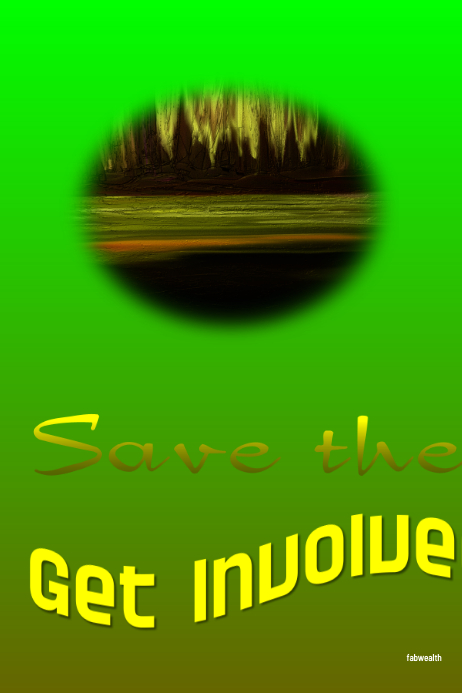 Save the Forest custom art print Template | PosterMyWall