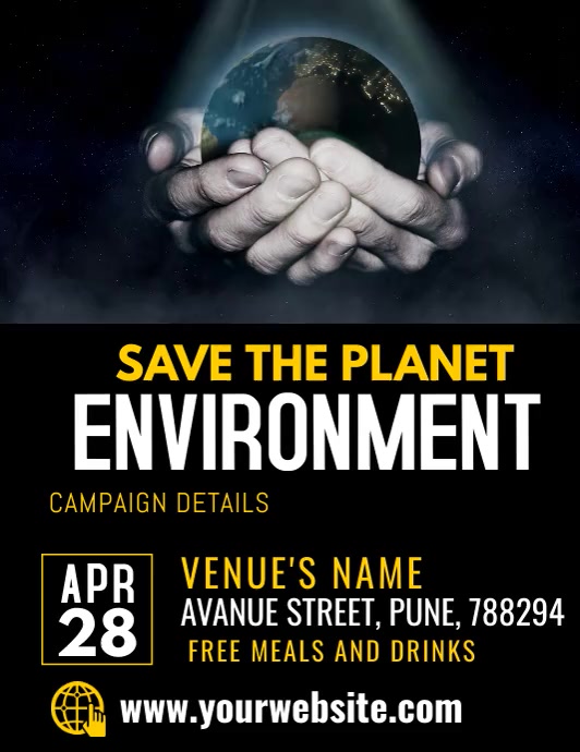 save the planet Template | PosterMyWall