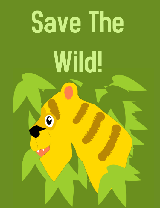 Save the wild Template | PosterMyWall
