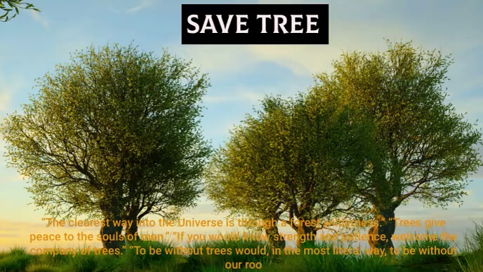 Save tree and forest Template | PosterMyWall