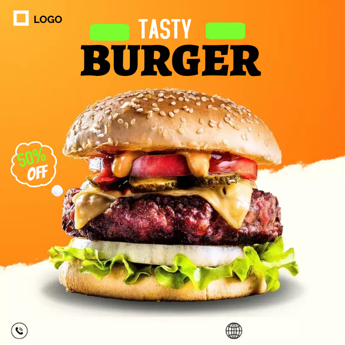 Savor the Flavor: Burger Bonanza template | PosterMyWall