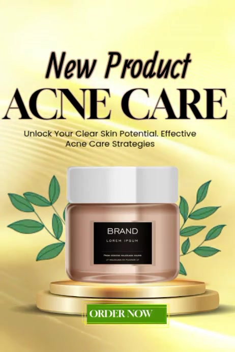 Say Goodbye to Acne with Our Product Template | PosterMyWall