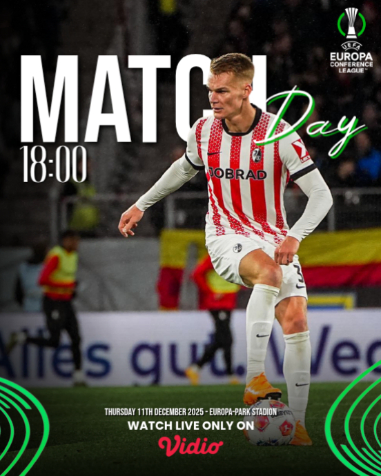 SC Freiburg vs Red Bull Salzburg UEFA Europa League Template | PosterMyWall