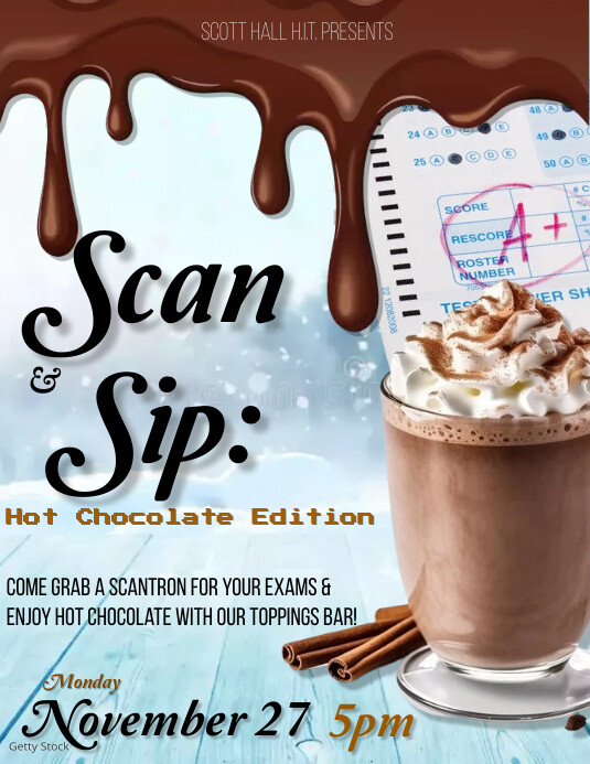 Copy of Scan & Sip: Hot Chocolate Edition | PosterMyWall
