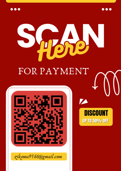 Scan here Template | PosterMyWall