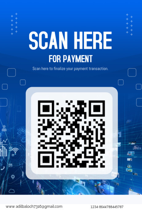 Modèle Scan here | PosterMyWall