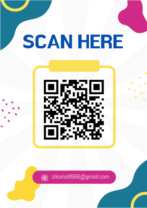 Scan here Template | PosterMyWall