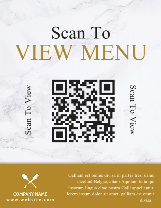 Copy of scan to view menu flyer | PosterMyWall