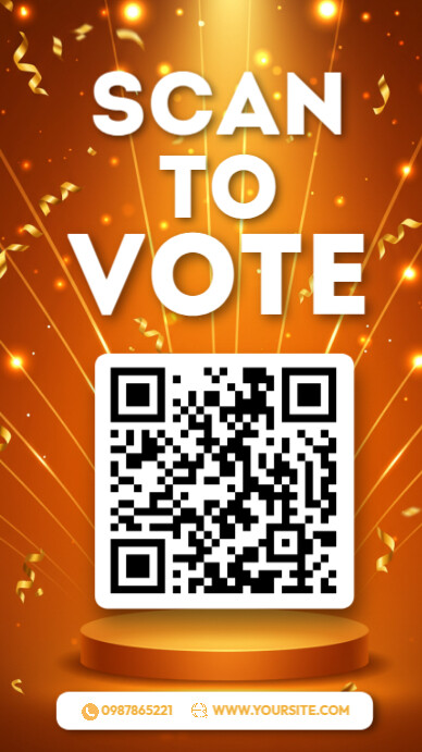 Scan to Vote Poster Template | PosterMyWall