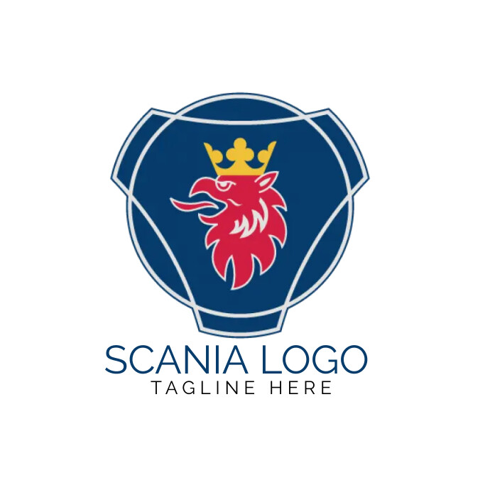 Scania logo, Scania AB Car DAF Trucks AB Volv Template | PosterMyWall