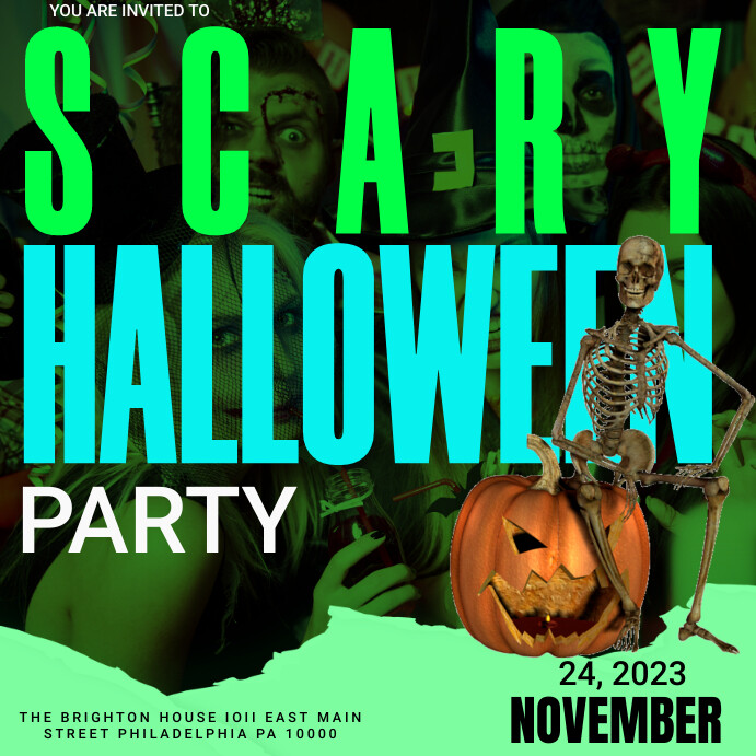 Scar Halloween party/pumpkin palooza Template | PosterMyWall