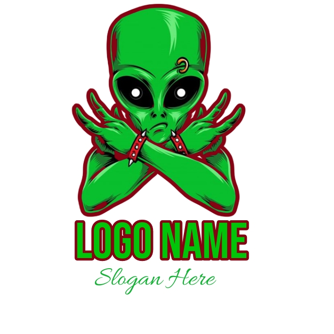 Copy of Scary Alien Superpower , Alien Homer , Green | PosterMyWall