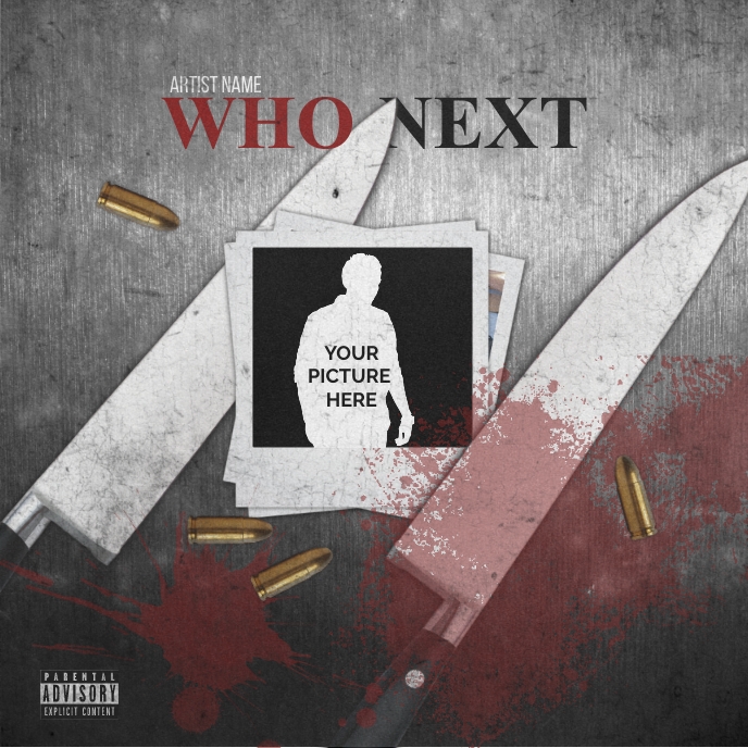 scary bloody knife horror song cover - who ne Template | PosterMyWall