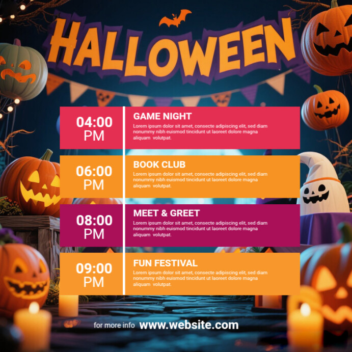 Scary halloween party event Template | PosterMyWall