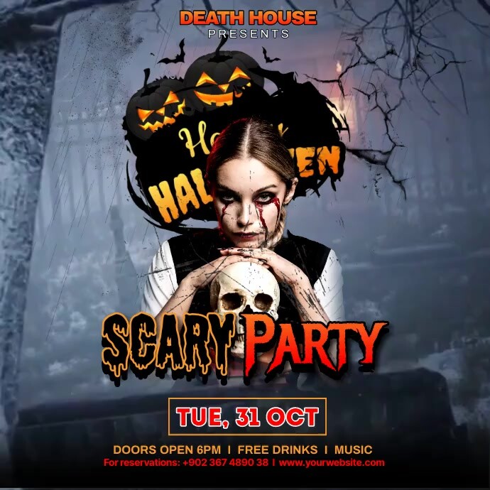 Scary Party Ads Template | PosterMyWall