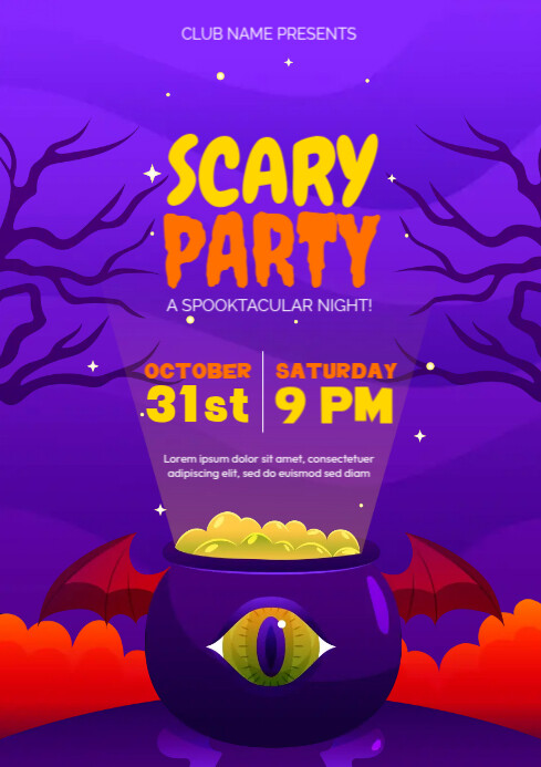 Copy of Scary Party Flyer | PosterMyWall