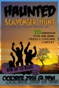 Scavenger Hunt flyer Template | PosterMyWall