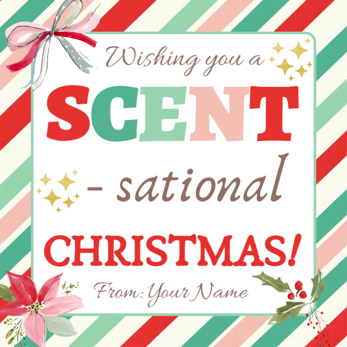 SCENT-sational Christmas Gift Tags Template | PosterMyWall