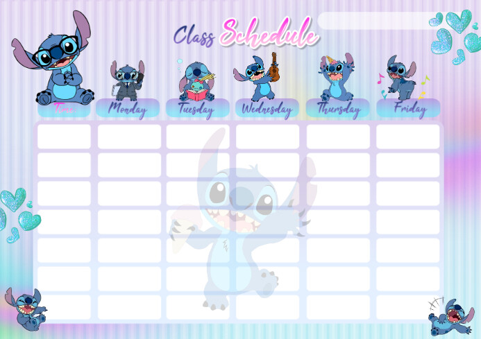 Copy of Schedule Class Stitch | PosterMyWall