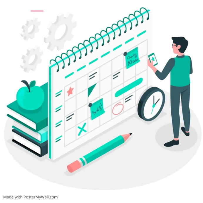 Schedule concept illustration Template | PosterMyWall