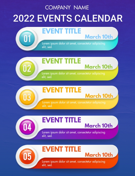 SCHEDULE Template | PosterMyWall