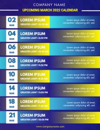 SCHEDULE Template | PosterMyWall