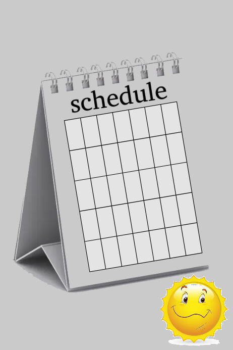 Plantilla de Schedule | PosterMyWall