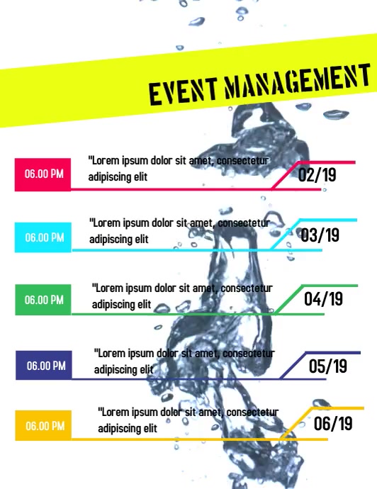 Copy of SCHEDULE FLYER VIDEO | PosterMyWall