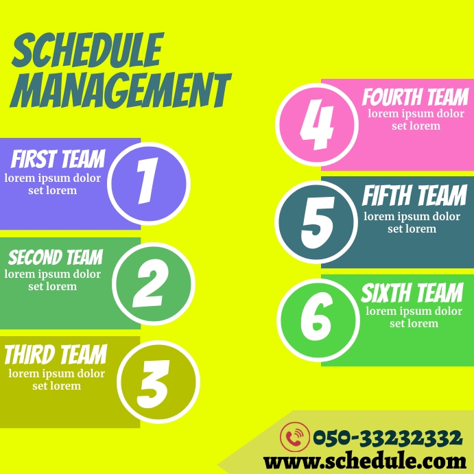 Copy of Schedules Flyer Template | PosterMyWall