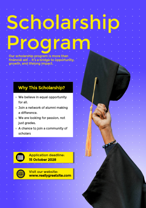 scholarship Template | PosterMyWall